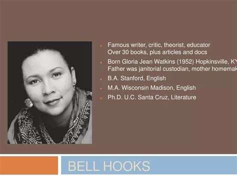 Ppt Bell Hooks Powerpoint Presentation Free Download Id1484654