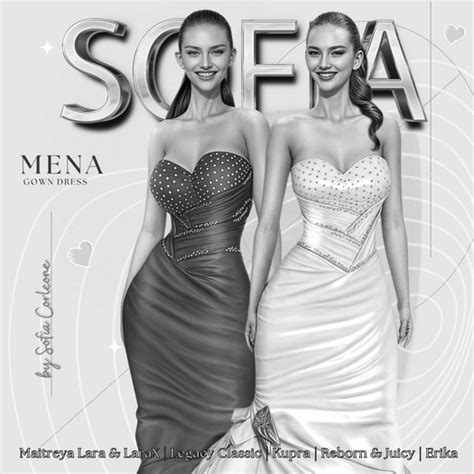 Second Life Marketplace Sofia Demo Mena Gown Dress