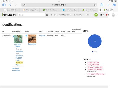 Orphaned Debug Output On Identifications Page Bug Reports