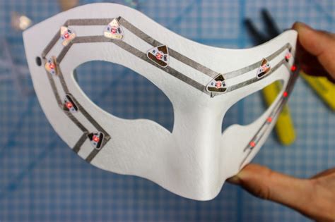 DIY Light Up Masquerade Mask Chibitronics