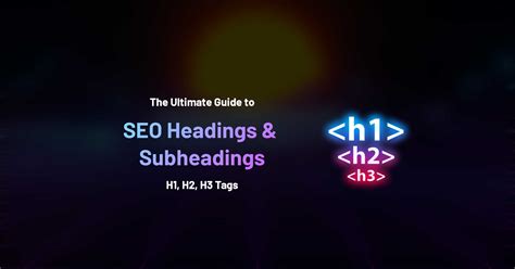 SEO Headings & Subheadings