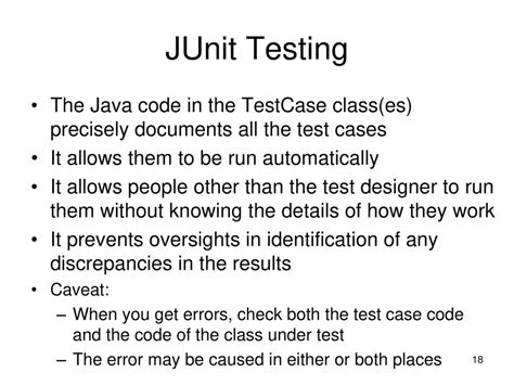 Homework Assignments APP B Reference On Junit Testing Ppt Download