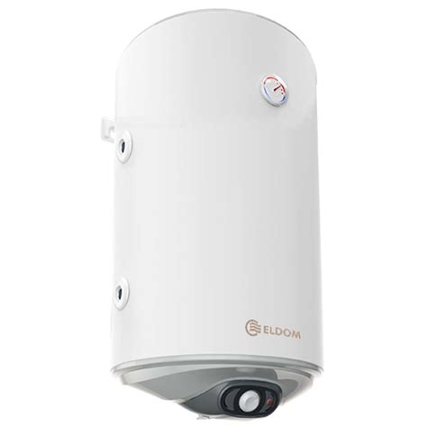 Комбиниран бойлер Елдом 80л лява серпентина емайлиран вертикален