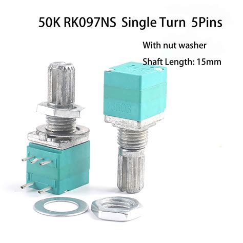 Rk097ns Rotary Potentiometer 15mm Shaft B5k10k20k50k100k Variable