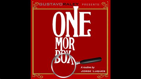 One More Box Kartenschachtel Vermehrung Gustavo Raley Deinparadies Ch