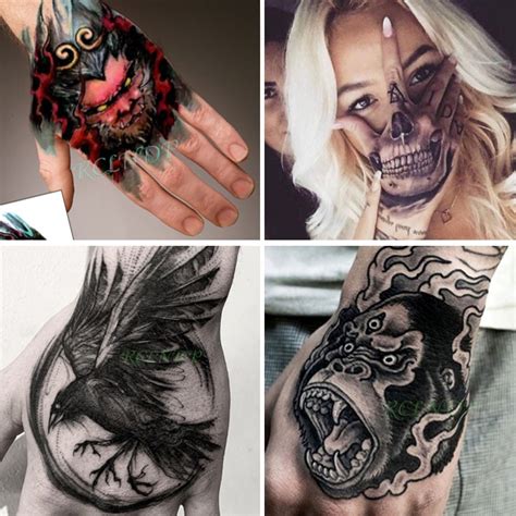 Tatuagem Temporária Unisex Realismo Dragão Chines Tribal