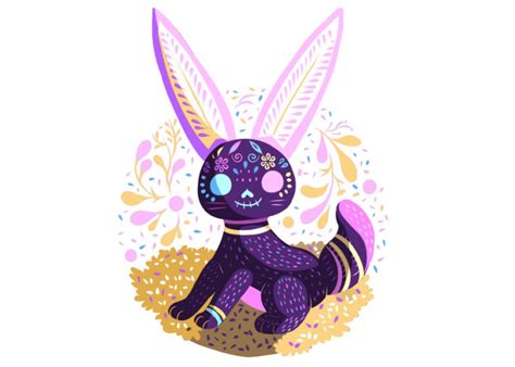Hermosas Ilustraciones Con Sabor A México Rabbit Illustration