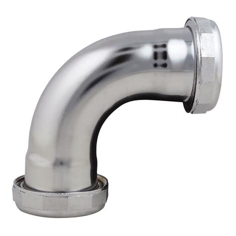 240 8261c25 Elbow 1 12 Slip Joint Nominal 90 Deg Chrome Plated