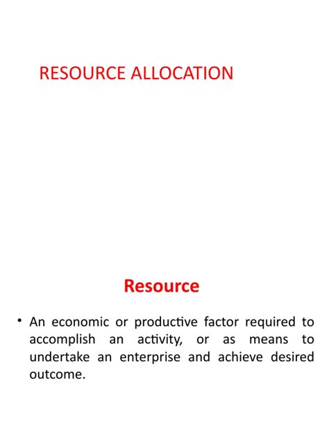 resource allocations pdf resource project management