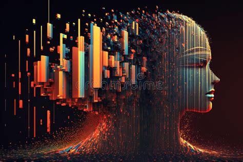 Big Data Artificial Intelligence And Quantum Computing Concept Generative AI Stock