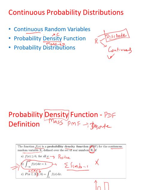 Continuous Probability Distribution Pdf