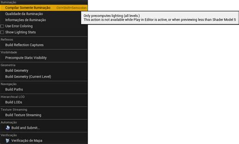 Unreal UE Error Lighting Needs To Be Rebuilt Game Development Stack Exchange