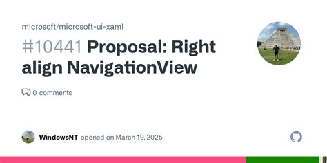 Proposal Right Align Navigationview · Issue 10441 · Microsoftmicrosoft Ui Xaml · Github