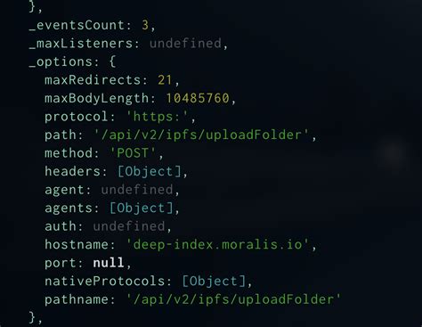 SOLVED IPFS Folder Upload MoralisError Moralis SDK Core Error C0006 Request Failed