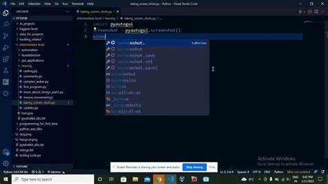 Taking Screenshots Using Python Pyautogui Youtube