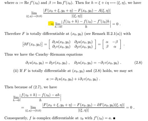 Real Analysis Confusion In The Identification Of Mathbb C With Mathbb R 2 In Complex
