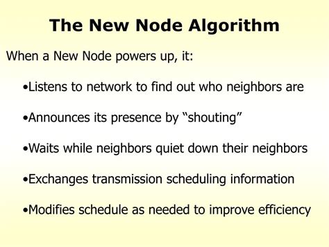 PPT The New Network Node Algorithm PowerPoint Presentation Free Download ID
