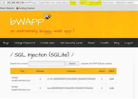 sql injection sqlite · teck k2