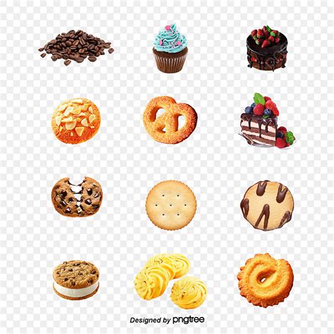 갖가지 과자 일러스트 제품 실물 과자 음식 Png 일러스트 및 Psd 이미지 무료 다운로드 Pngtree