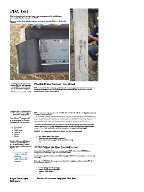 Pengujian Pda Test Pdf