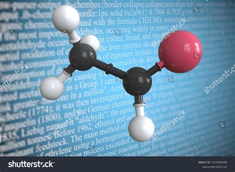Acetaldehyde Molecule