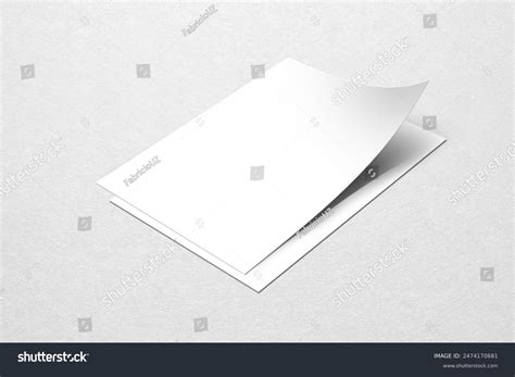 3d Illustration Template Isolated A4 Paper Stock Illustration 2474170681 Shutterstock