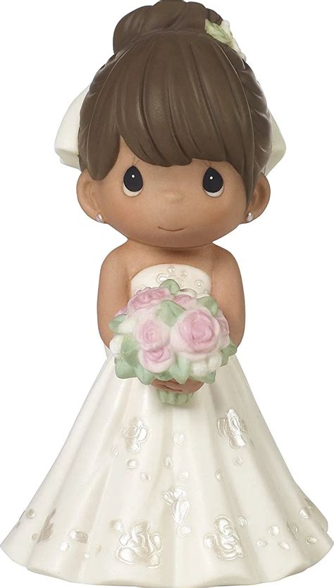 Precious Moments Perfect Couple Bride Brunette Hair With Medium Skin