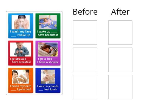 Before After Group Sort