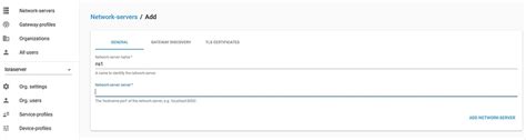 How Exactly Should Network Server Server Be Set In Ui Chirpstack