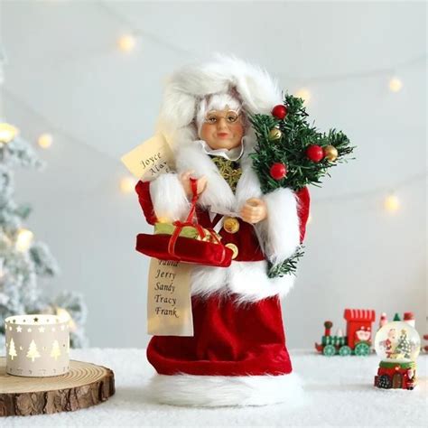 cm Christmas Santa Claus Doll Joyeux Noël Décorations Bureau debout Ornement du Père