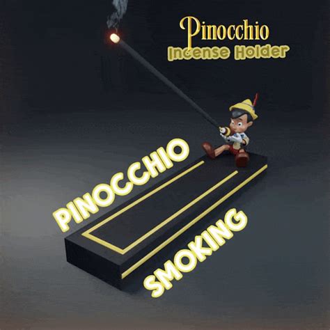 🚬 Pinocchio Smoking A Cigar Incense Holder・ Stl File For 3d Printing