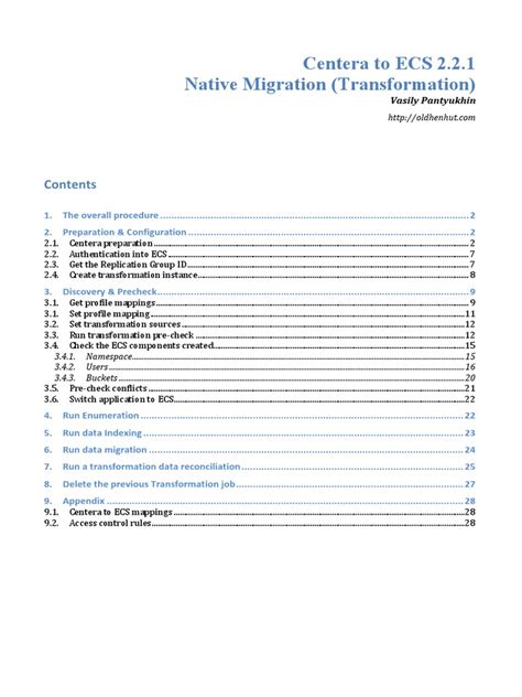 Centera To Ecs 2 2 1 Native Migration Transformation Vasily Pantyukhin Pdf Json