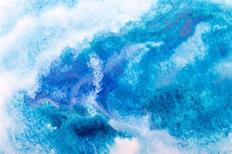 Синий акварельный фон для текстур и фонов Премиум Фото Акварельный фон Фото на холсте Фон