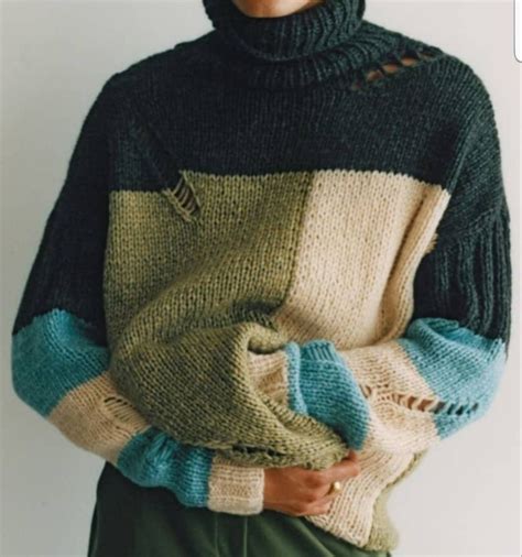 Pin by Ольга Болдырева on Colorblock Колорблок | Color block sweater ...