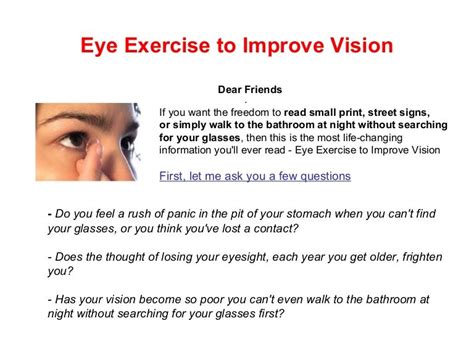Improve Blurry Vision Easy Eye Exercises For Daily Relief Pehfp