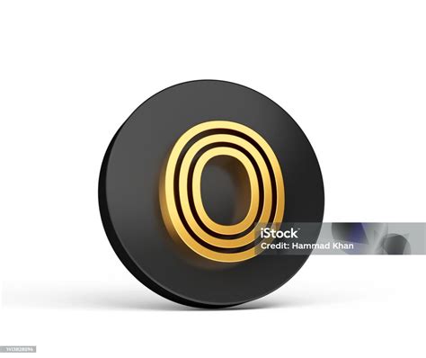 로얄 골드 모던 폰트 엘리트 3d 숫자 편지 제로 블랙 3d 버튼 아이콘 3d 일러스트 레이 션 0에 대한 스톡 사진 및 기타