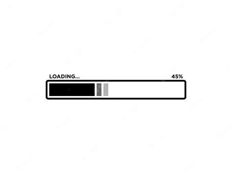 Premium Vector Loading Progress Bar Icon Vector Template