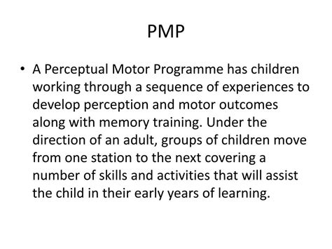 Ppt Perceptual Motor Program Powerpoint Presentation Free Download Id1271719