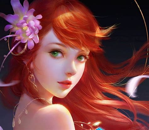 Scene Girls With Red Hair And Green Eyes