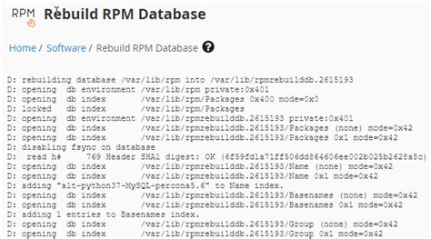 How To Rebuild An RPM Database Using WHM And SSH Eukhost