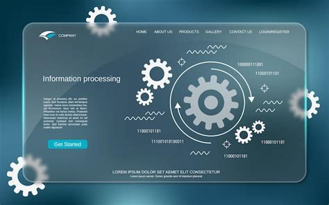 Premium Vector Information Processing Vector Concept Illustration