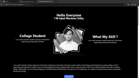 Iqbal Sidiq On Linkedin Portfolio Internshipportfolio Internship