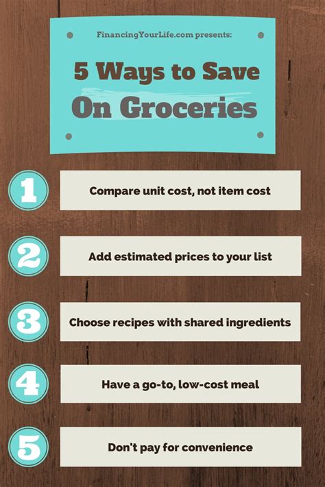 5 tips for saving money on groceries financing your life