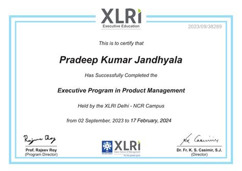 Pradeep Jandhyala On Linkedin Successfully Completed Certification In Product Management