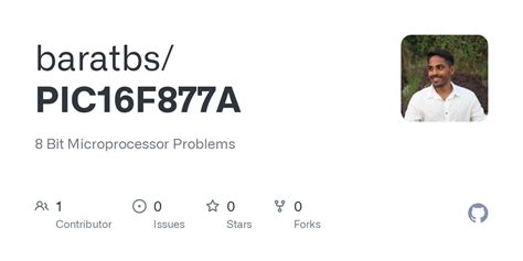 Github Baratbspic16f877a 8 Bit Microprocessor Problems
