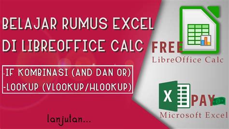 Cara Menggunakan Rumus Vlookup Dan Hlookup Di Libreoffice Calc Youtube