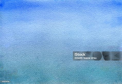 그런 지 테두리 텍스처 바다 또는 하늘 수채화 추상 일러스트레이션 파란색 그라데이션 텍스처 템플릿이있는 파란색 추상 배경 0명에 대한 스톡 벡터 아트 및 기타 이미지