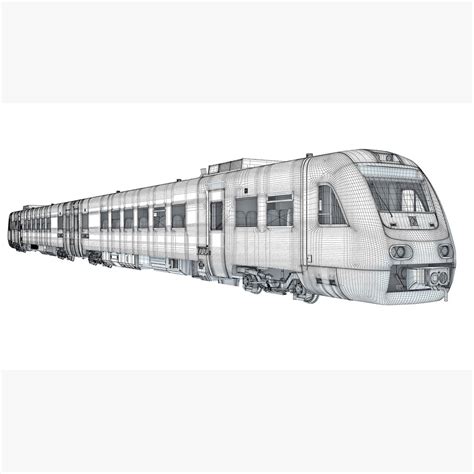 Siemens Desiro Class 642 3d Model Download Passenger Train On