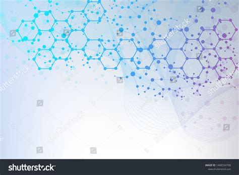 Science Network Pattern Connecting Lines Dots Stock Vector Royalty Free 1488554708 Shutterstock