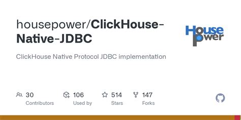 Releases Housepower ClickHouse Native JDBC GitHub
